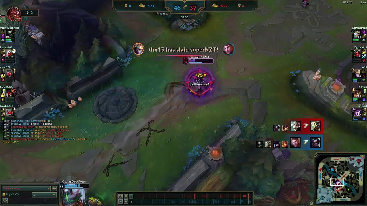 Morgana Black Shield Blocks Urgot Ultimate - YouTube