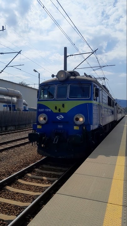 EU07-1516 PKP CARGO z TLK MAŁOPOLSKA Grybów - YouTube
