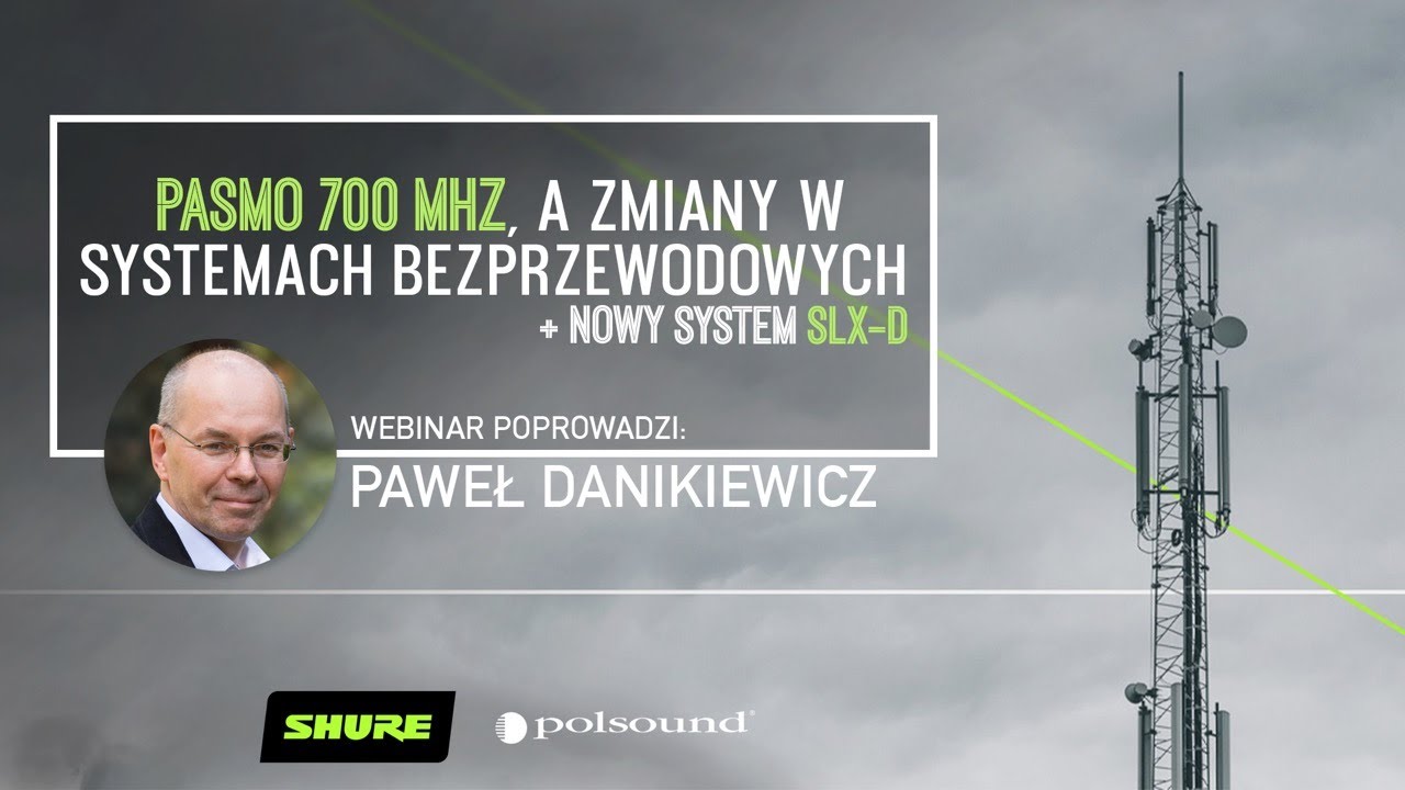 Pasmo 700 MHZ, a zmiany w systemach bezprzewodowych + Shure SLX-D - YouTube
