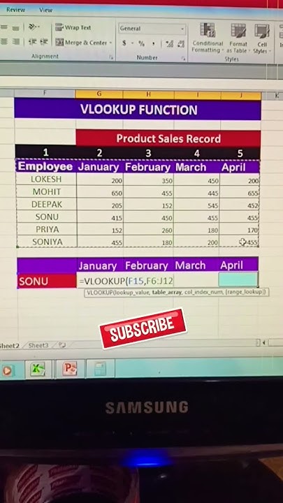 Vlookup #excel #exceltips #rxcetrick #exceltutorial #reels #trending #shorts #virelvideo #video ...