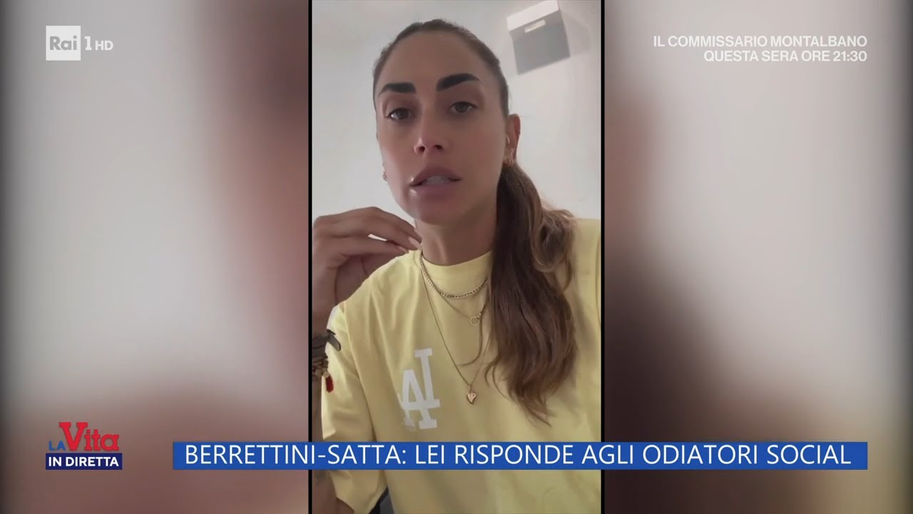 Berrettini-Satta: lei risponde agli haters - La vita in diretta 17/04 ...