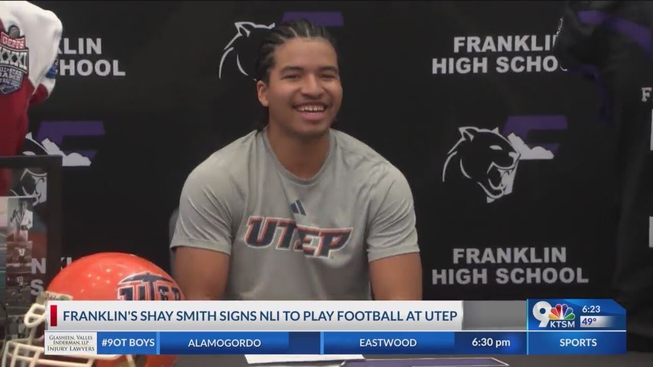 Franklin’s Shay Smith signs NLI to play football at UTEP - YouTube