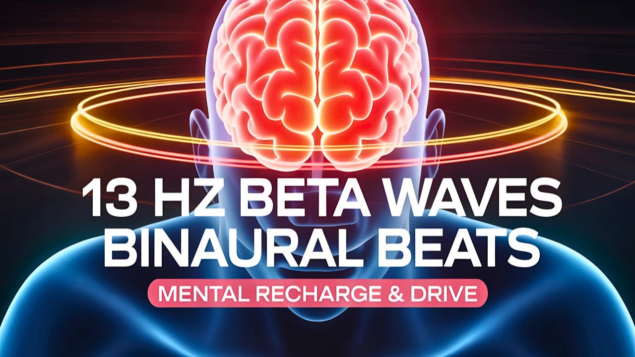 13 Hz Beta Waves Binaural Beats for Mental Recharge & Drive - YouTube