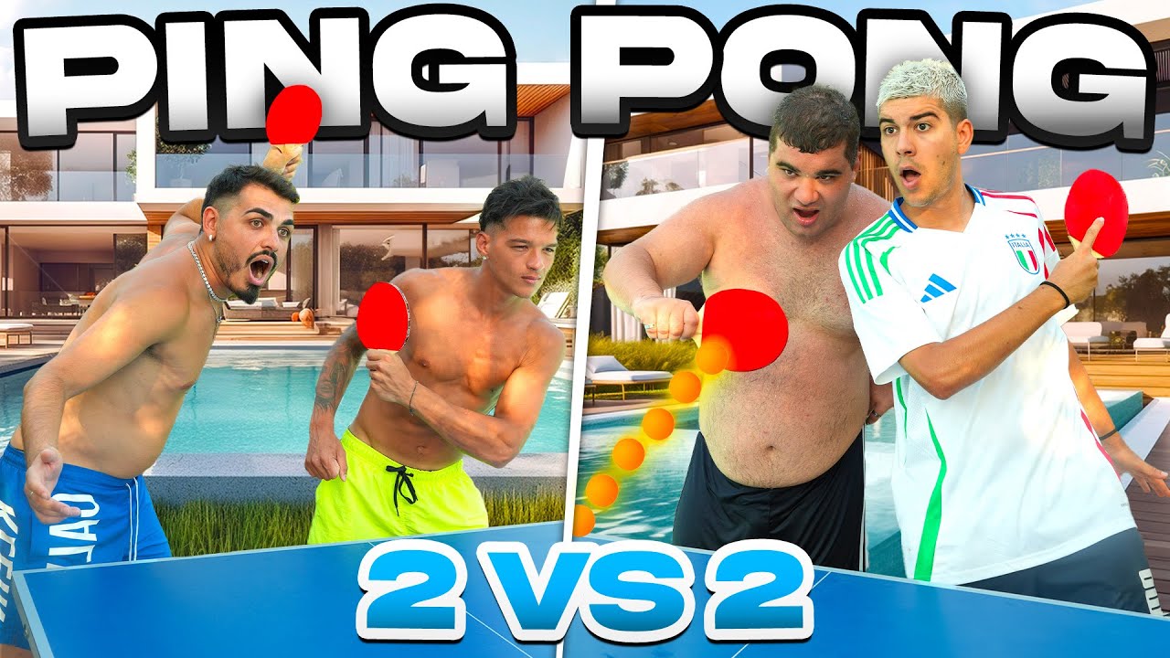 🏓 TORNEO di PING PONG 2vs2 in VILLA NAPOLI CREATORS!! - YouTube
