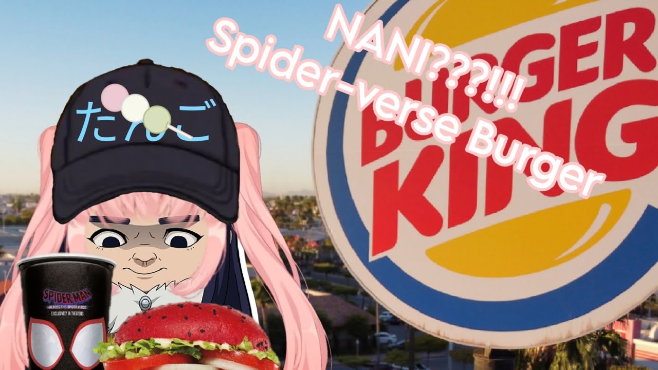 Tanuki dives into the Spider-Verse Whopper - YouTube