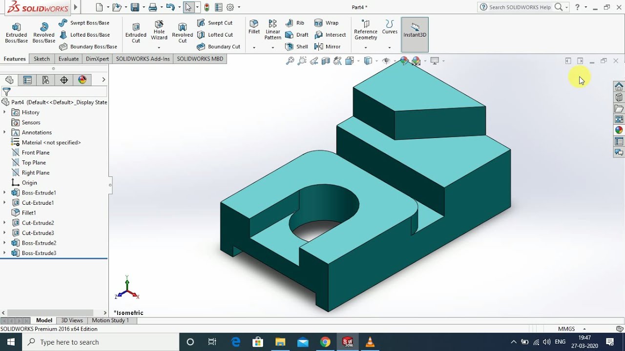SolidWorks Tutorial For Beginner | Use of center circle, 3 point circle ...