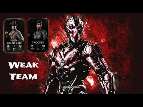 How to Defeat Sector Triborg With weak Team (Hard-Normal) mortal kombat ...