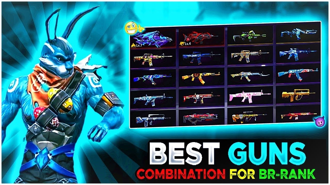 After Update Best Gun Combination in Free Fire | Top 10 Best gun in BR ...