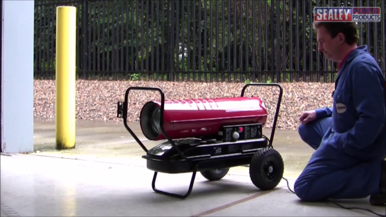 Sealey AB1758 Gas Propane Mobile Heater Set Up - YouTube