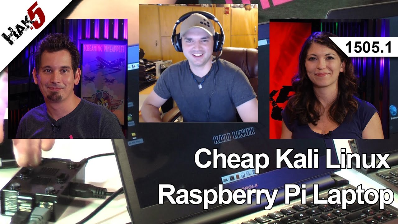 Cheap Kali Linux Raspberry Pi Laptop, Hak5 1505.1 - YouTube