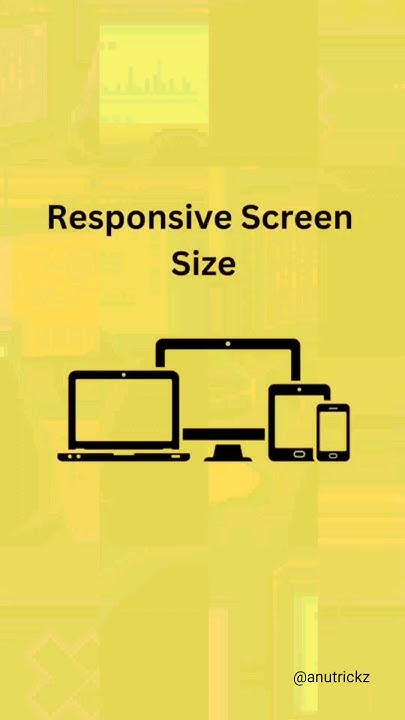 Responsive screen sizes in css | css tips #css - YouTube