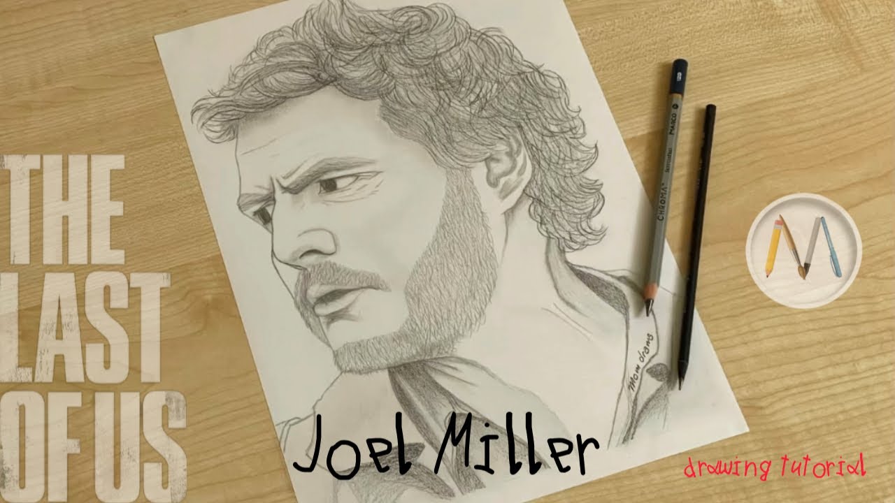 The Last of Us drawing JOEL MILLER / Drawing Tutorial - YouTube