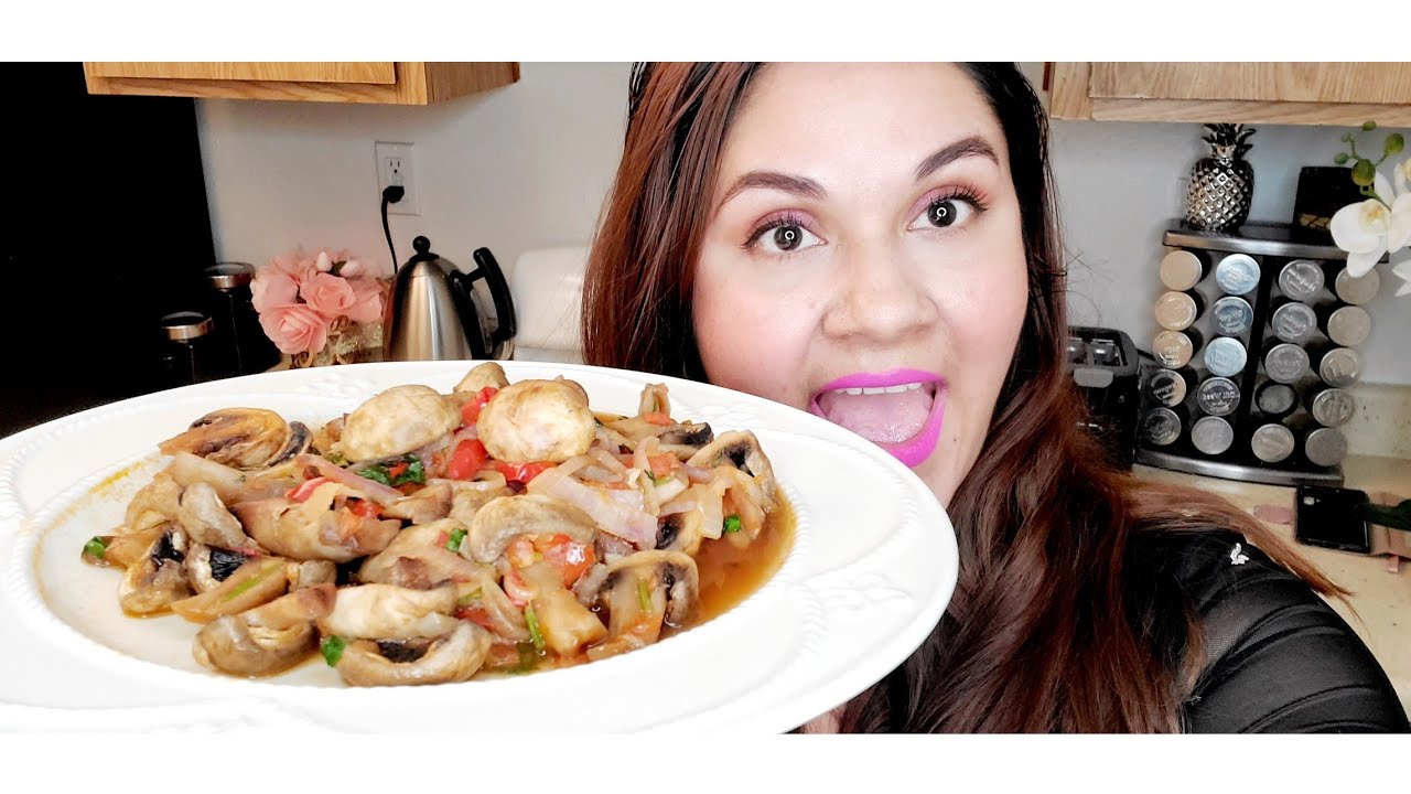 COMO PREPARAR LOS MEJORES HONGOS/CHAMPIÑONES EN CASA RECETA SUPER FACIL ...