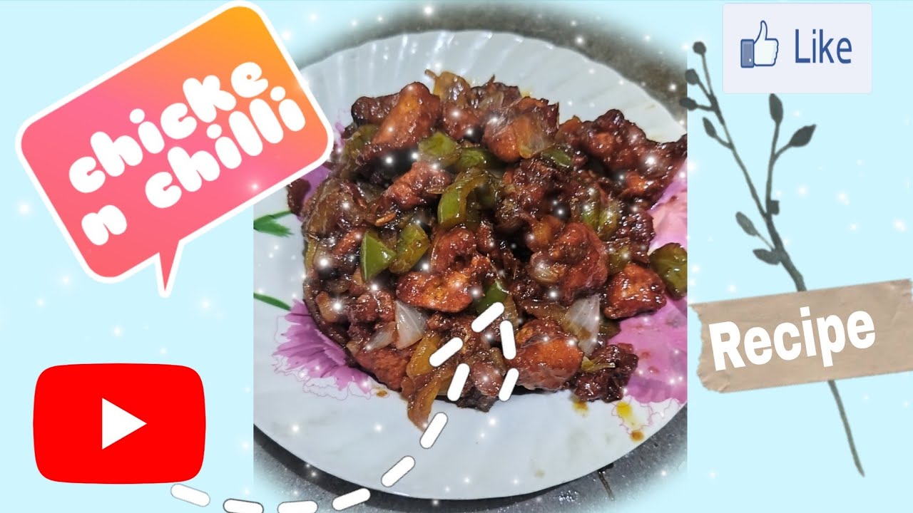 chicken chilli recipe 👌||MahinMahin - YouTube