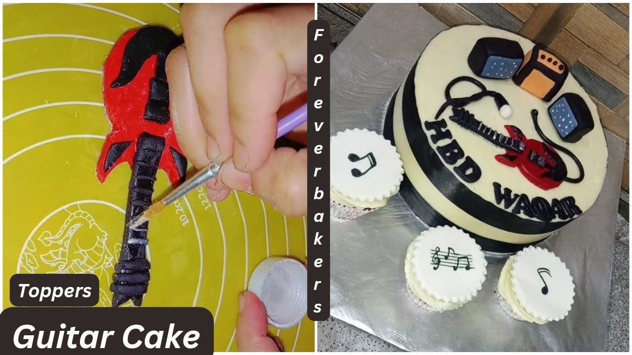 🎶 🎤Music Theme Cake | Guitar 🎸 Birthday Cake | Cake For Singer Musician ...