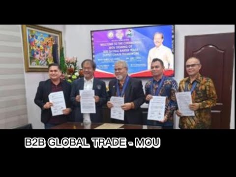 SIGNING OF B2B MOU WITH MIS OR. GOV. UNABIA and APTI CEO HARLEY LEANO WITH INDONESIA TRADE ...
