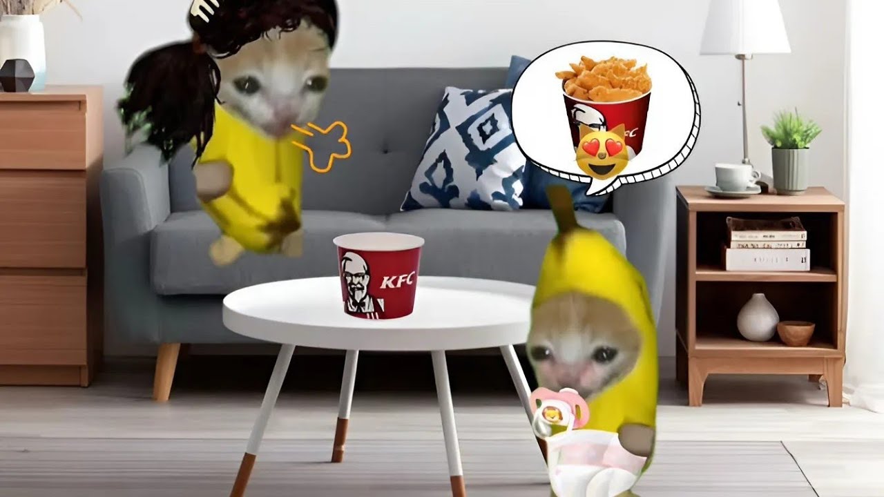 Banana cat crying not happy compilation 82 #babybananacat #happycat # ...