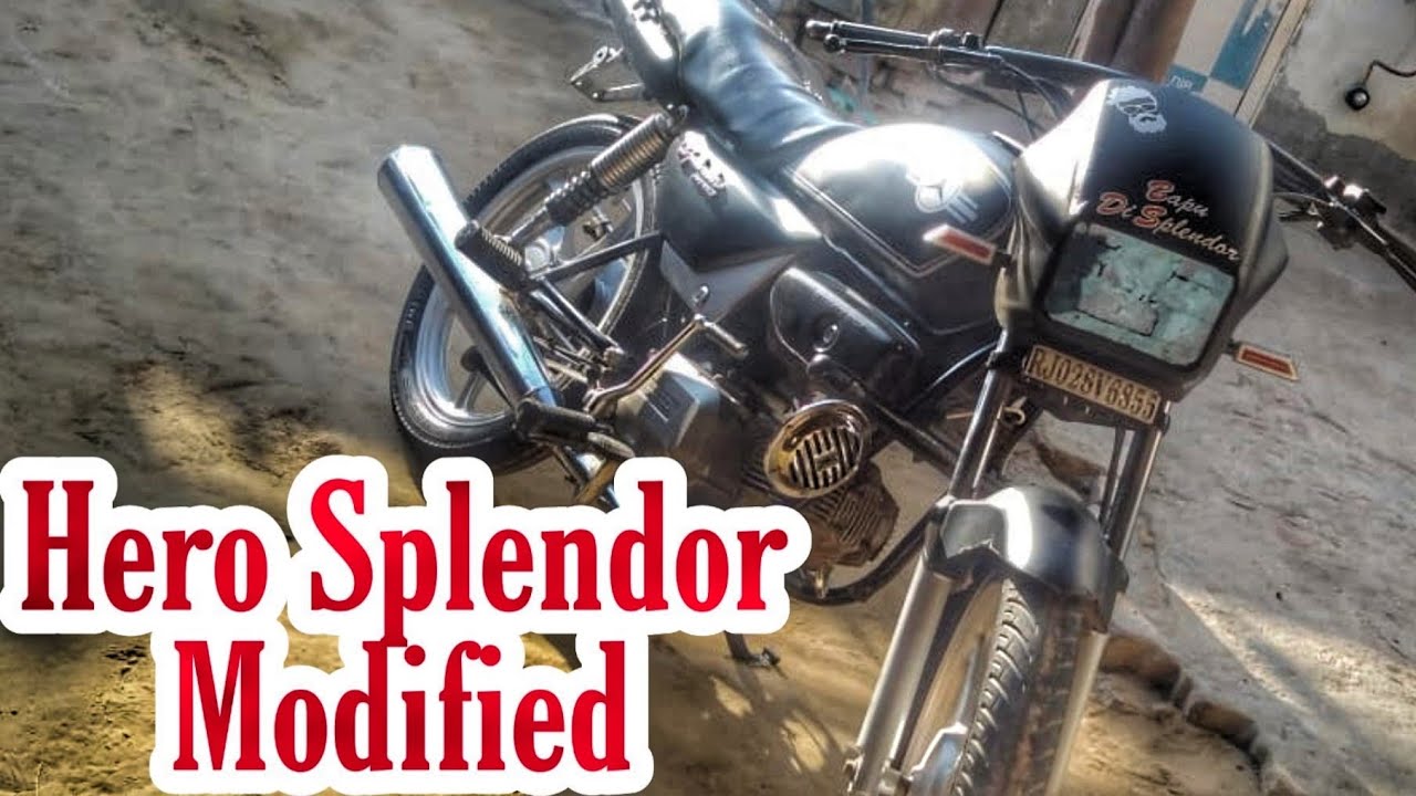 Hero Splendor Modified | Bike Modification | Hero Splendor - YouTube