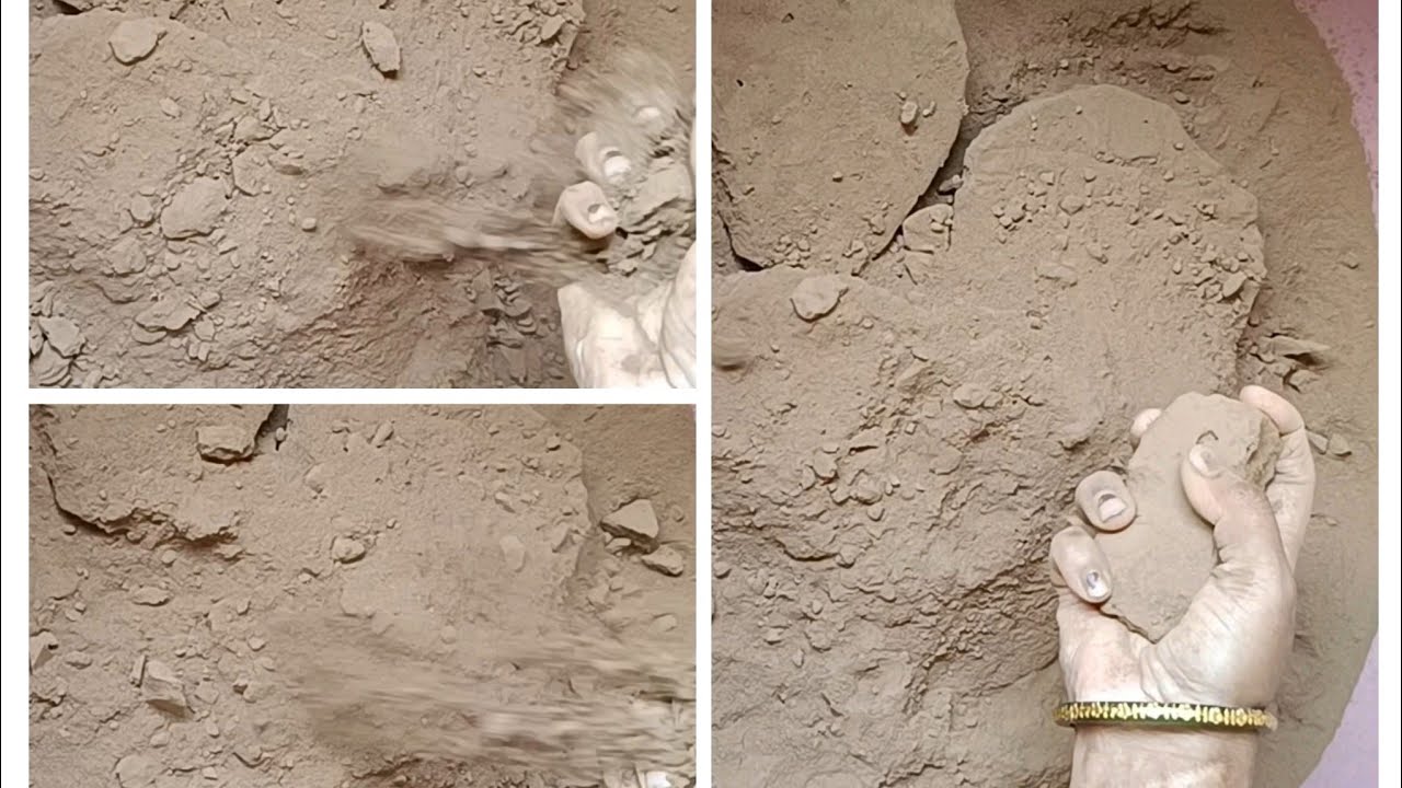 ASMR~ NEW CRUMBLING VLOG 😍 🌪️🌪️🌪️ PURE BROWN MUD DIRT TEXTURE ONE HAND ...