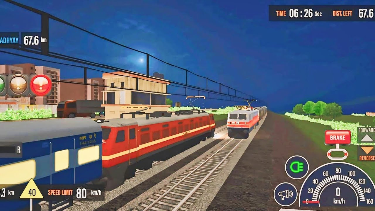 Indian Train 3D game 12506/NORTH EAST EXPRESS (PT) LOCOMOTIVE WAP-4 ...