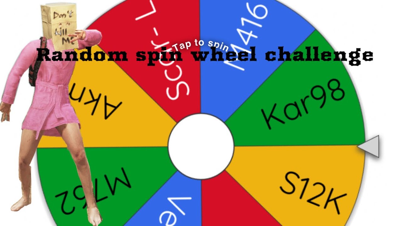 The Random spin wheel challenge | PUBGM - YouTube