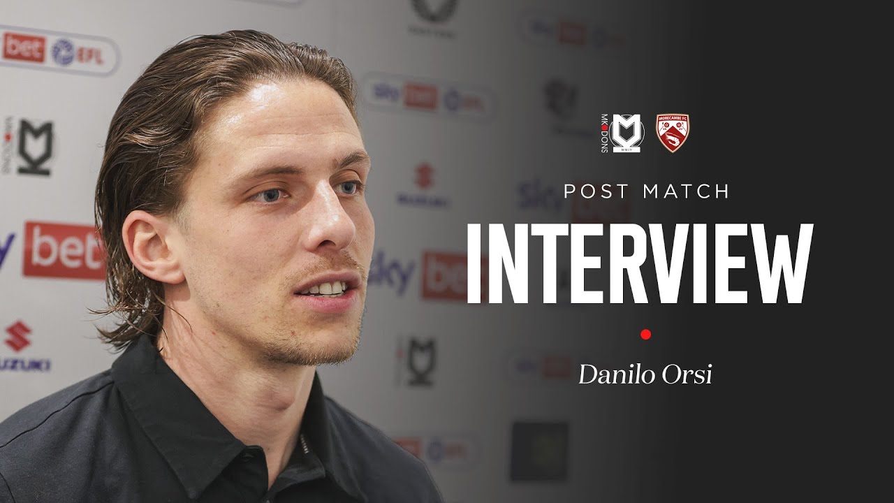 DANILO ORSI: We need to back up today's win - YouTube