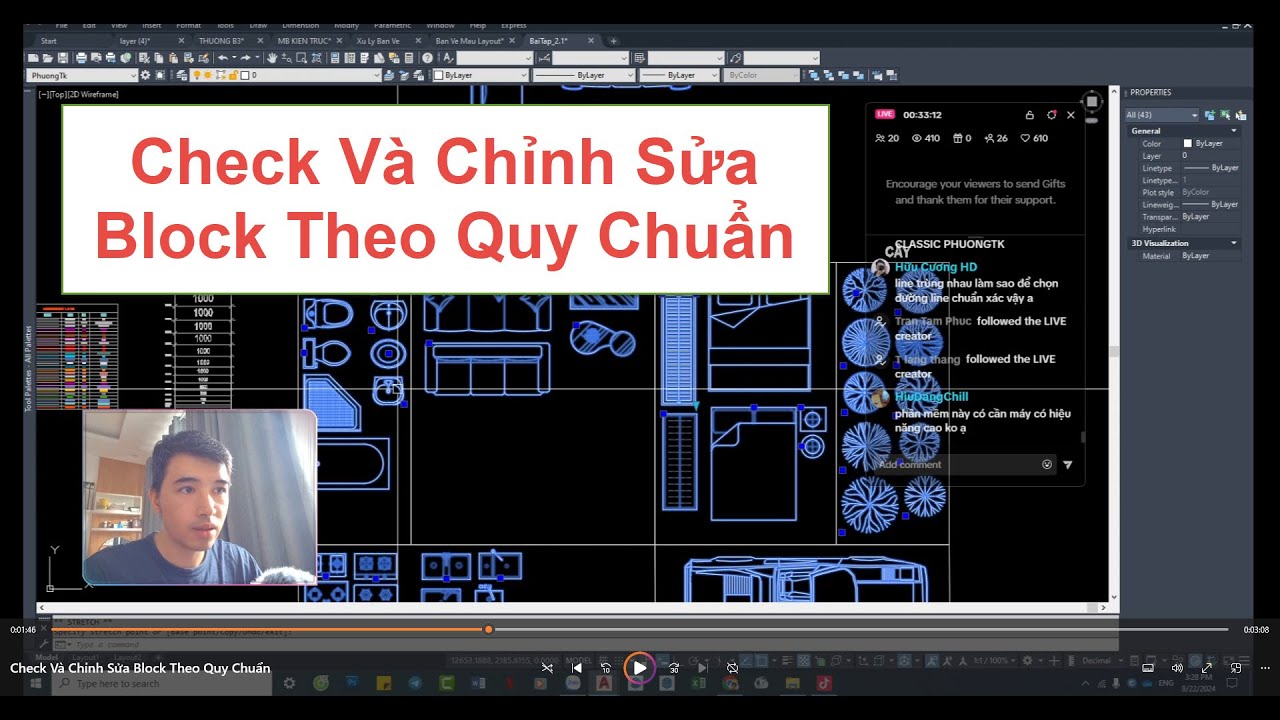 Autocad - Check Và Chỉnh Sửa Block Theo Quy Chuẩn #AutocadPhuongTk ...