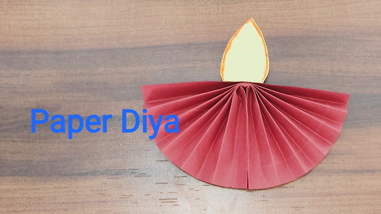Beautiful paper diya making at home||Paper craft - YouTube