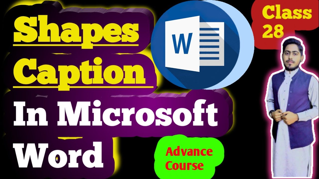 Insert Shapes Caption In Microsoft Word || Use Shape Caption In Word ...