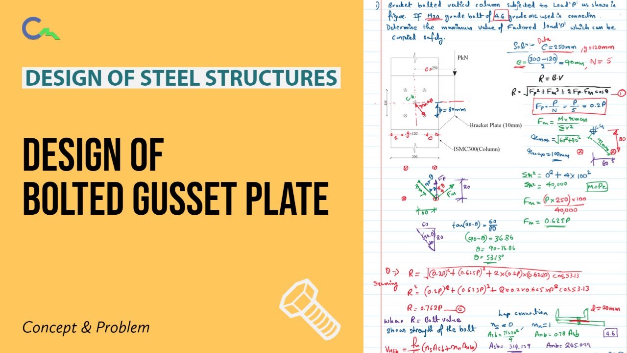 Bolted Bracket Connection, Concept & Problem | Design of Steel ...