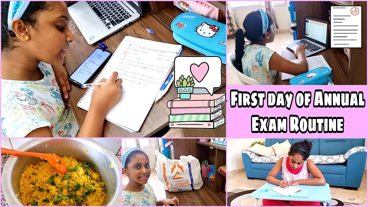 Starlett First Day Of Annual Exam Routine/Stationary Organize/ Exam PRE ...