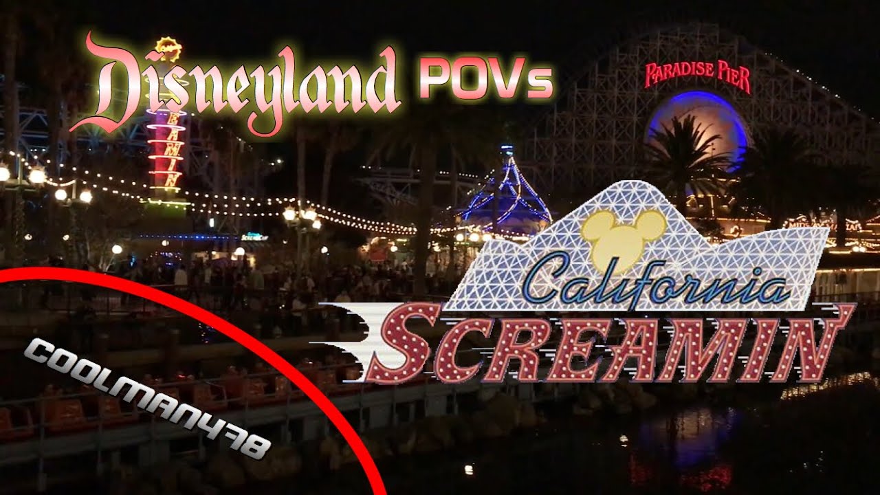 California Screamin' Nightime POV - YouTube