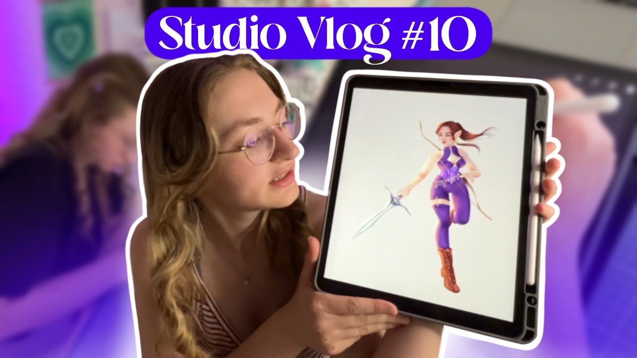 STUDIO VLOG #10 - MONTAGE VIDÉO ET ILLU FANTASY - YouTube