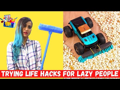 Trying LIFE HACKS for Lazy People | Life Hacks | Know Your Meme