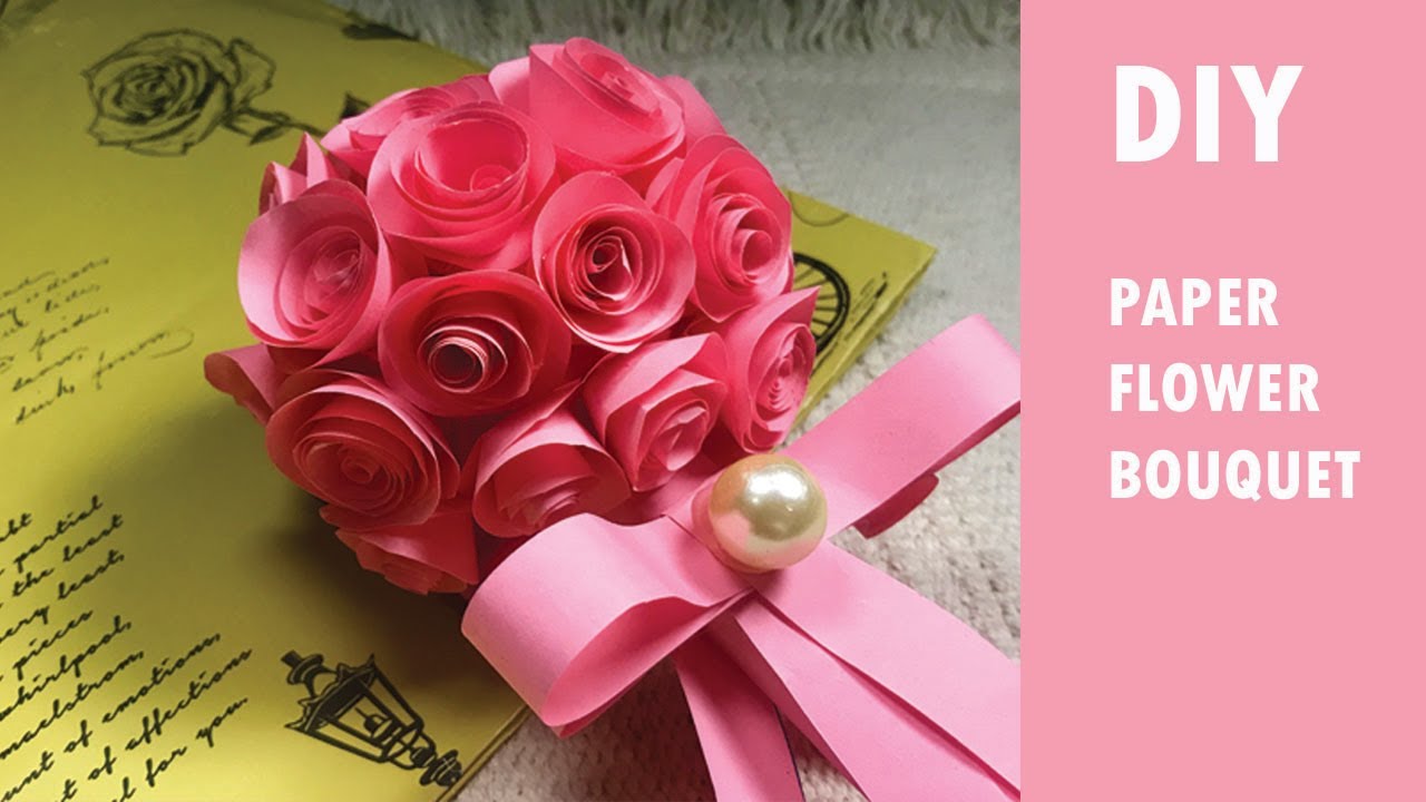 DIY Paper Flower BOUQUET Birthday Gift Ideas Flower Bouquet diy-paper-flower-bouquet-birthday-gift-ideas-flower-bouquet