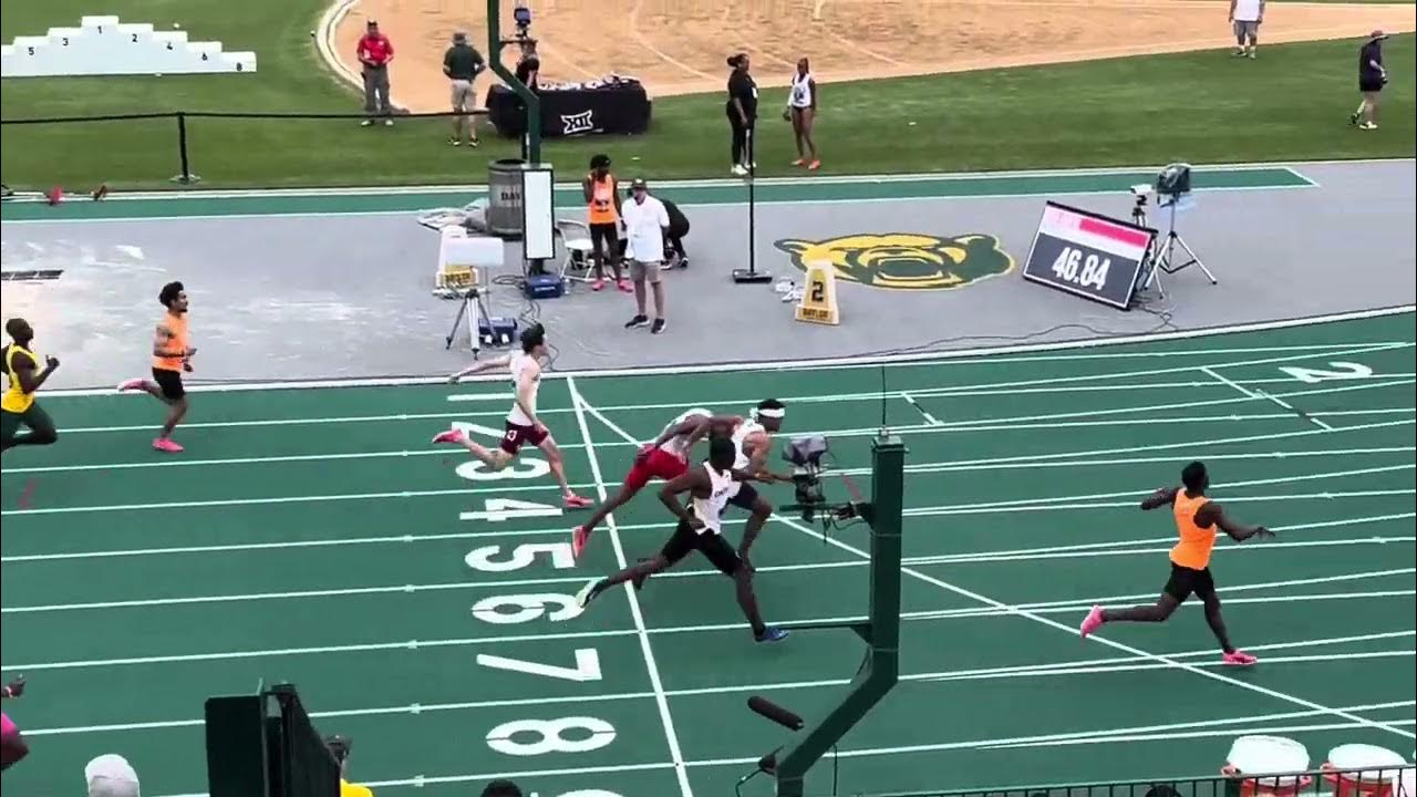 men’s 400m 2024 Big 12 Outdoor Championship - YouTube