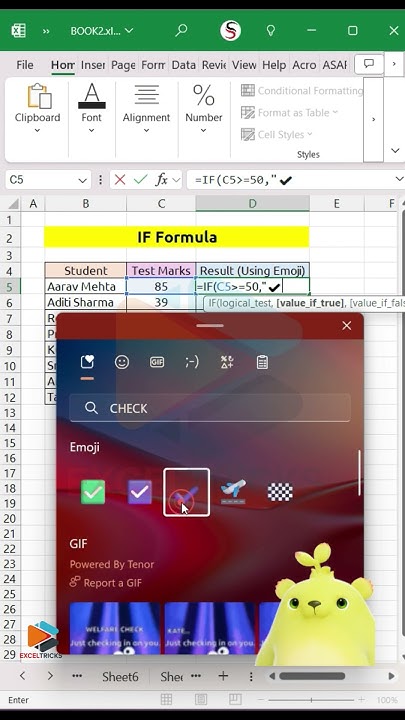 Using IF Formula with Emoji in Excel | Excel Tricks 💡 #shorts #excel #exceltricks #microsoft365 ...