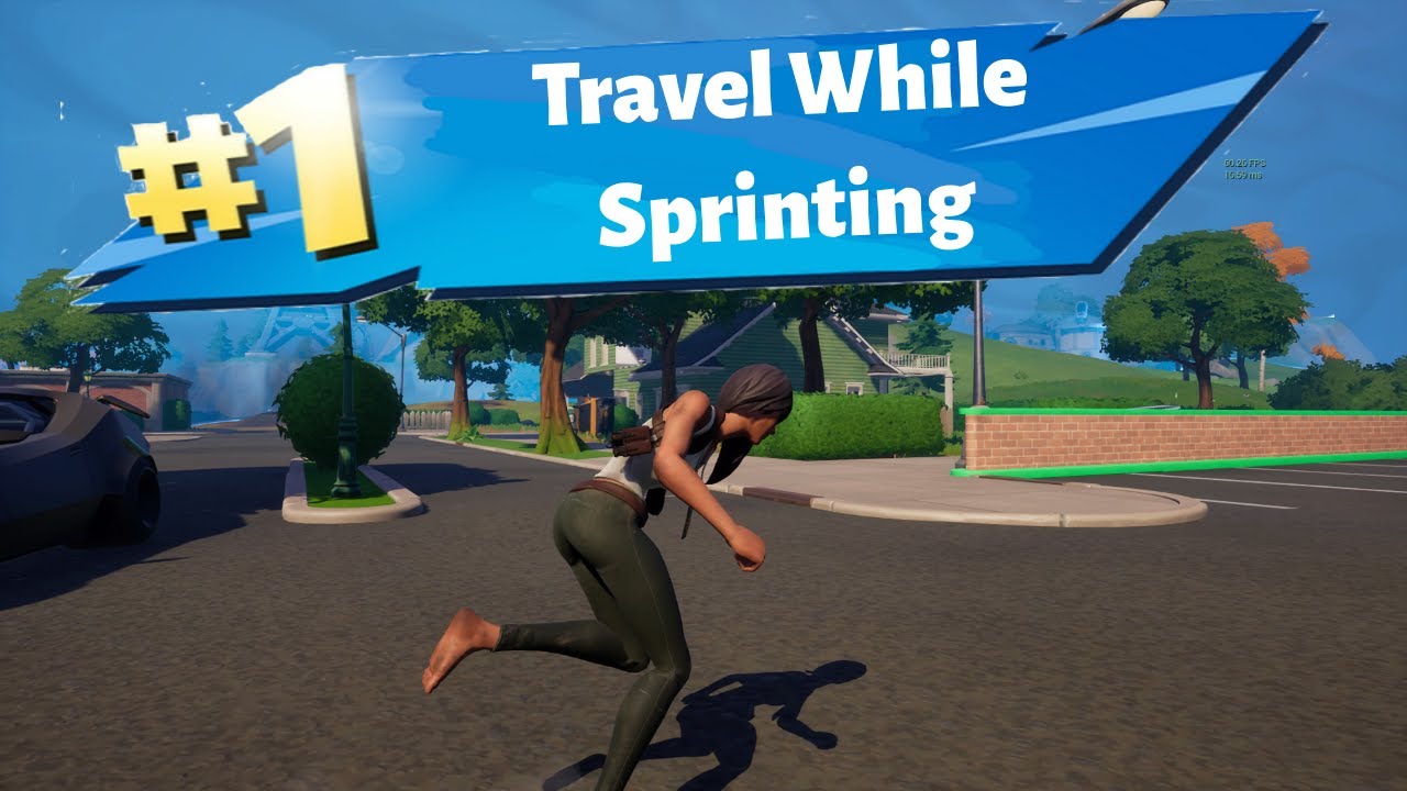 Travel While Sprinting - Fortnite - YouTube