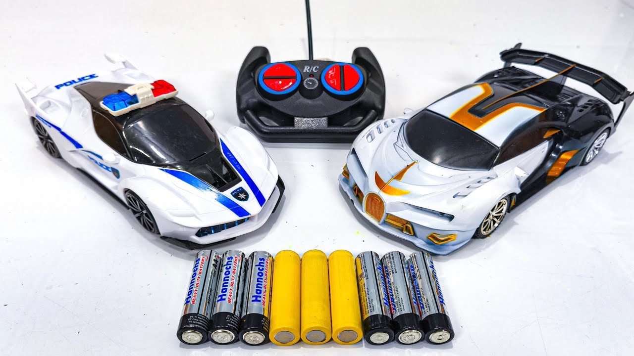 Unboxing Remote control Racing Car 1:18 scale, Police Car Glorious ...