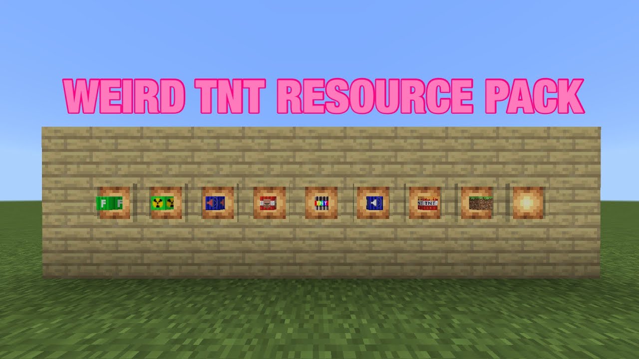 MINECRAFT WEIRD TNT RESOURCE PACK - YouTube