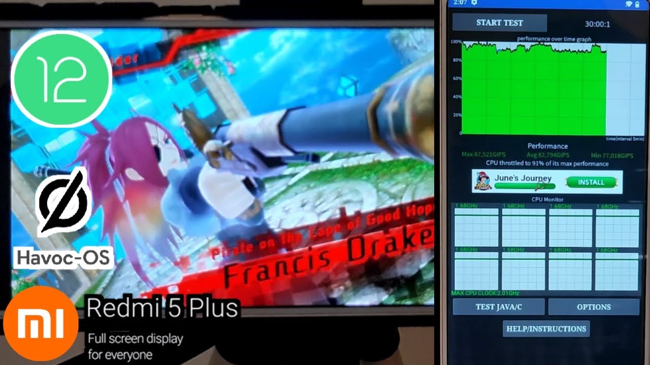 Havoc OS 5.7 di Redmi 5 plus || Custom Rom Android 12L || Install dan ...