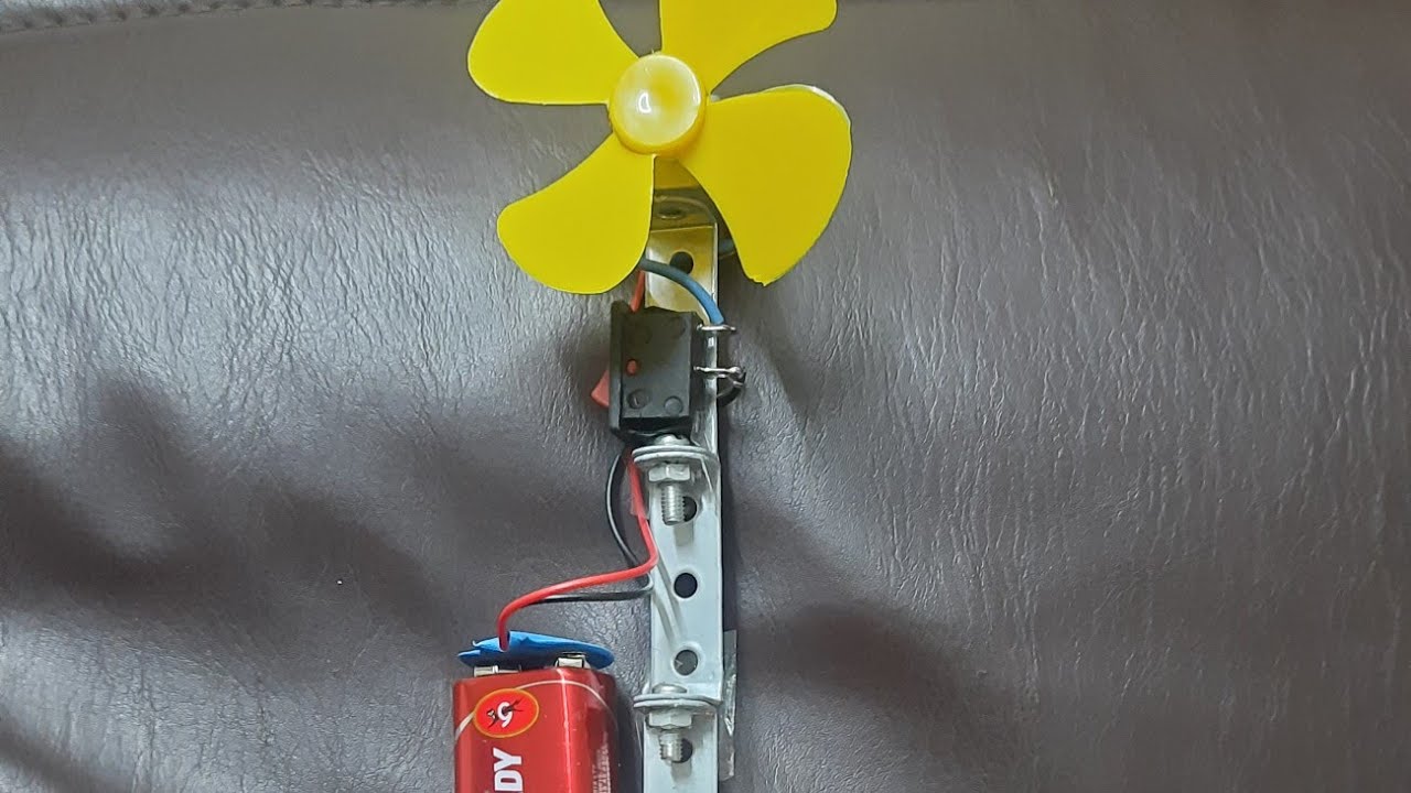 dc motor fan project / How to make dc motor fan - YouTube