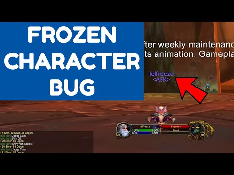 Strange WoW Bug: FROZEN Character Animation. - YouTube