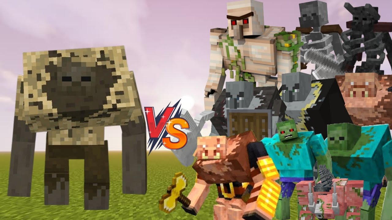 Mutant husk vs all mutant creatures battle in Minecraft - YouTube