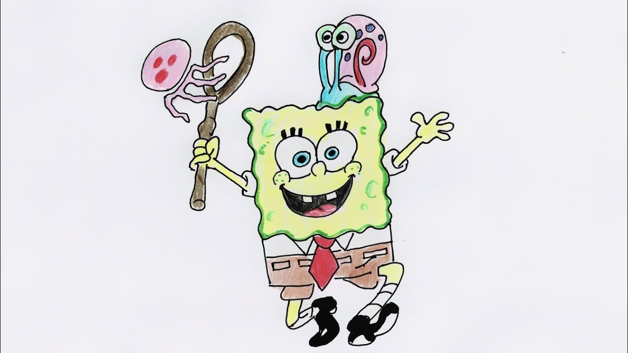 How to draw Spongebob Squarepants - YouTube