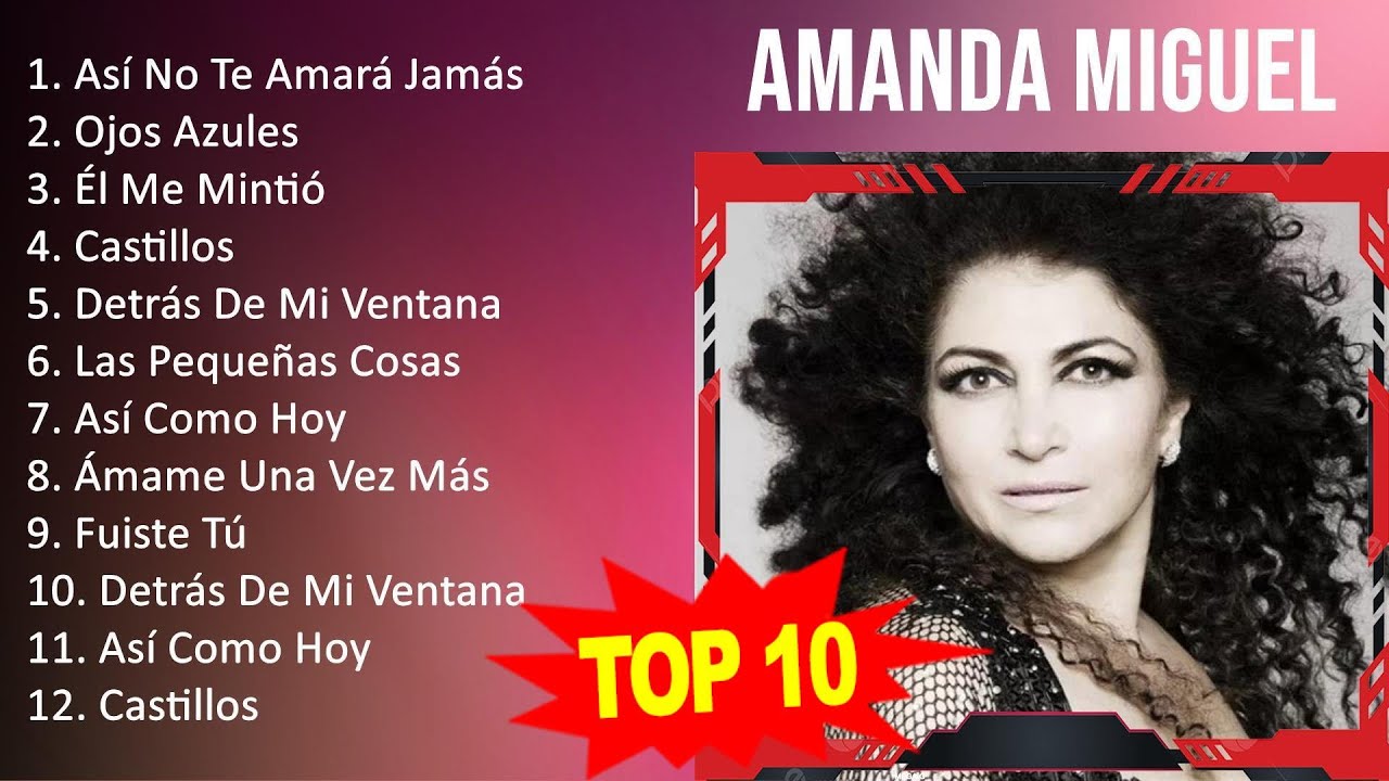 A M A N D A M I G U E L Mix 10 Maiores Sucessos Grandes Exitos
