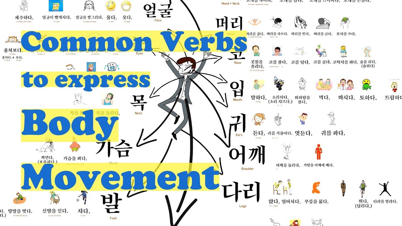 Body Movement (Korean Verbs) - YouTube