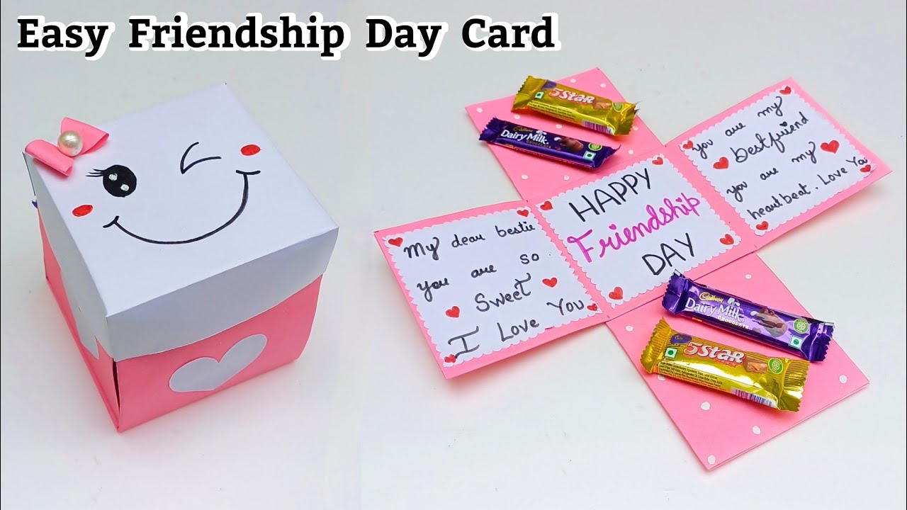 How To Make Friendship Day Card // Friendship Day Card Idea // DIY ...