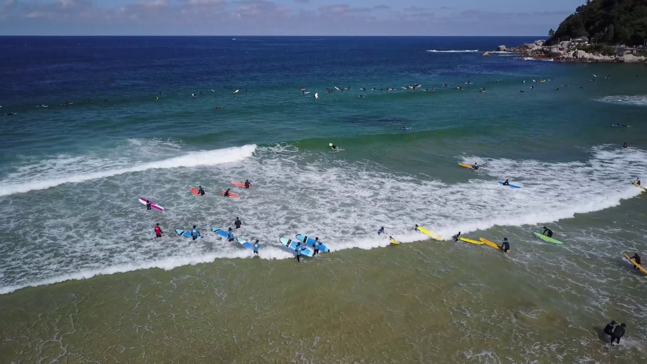 DJI Mavic Pro - Surfers@Jukdo Beach in Korea. - YouTube