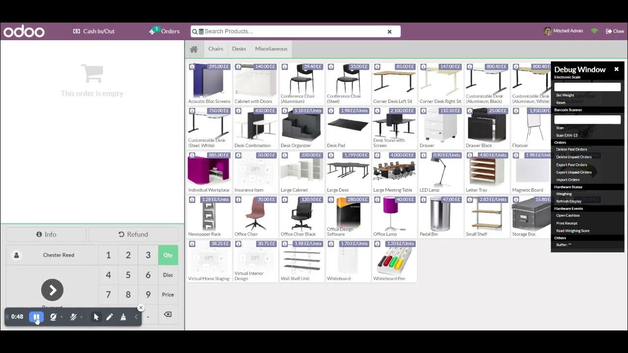 Odoo POS Set Default Client and Disable Select Client - YouTube